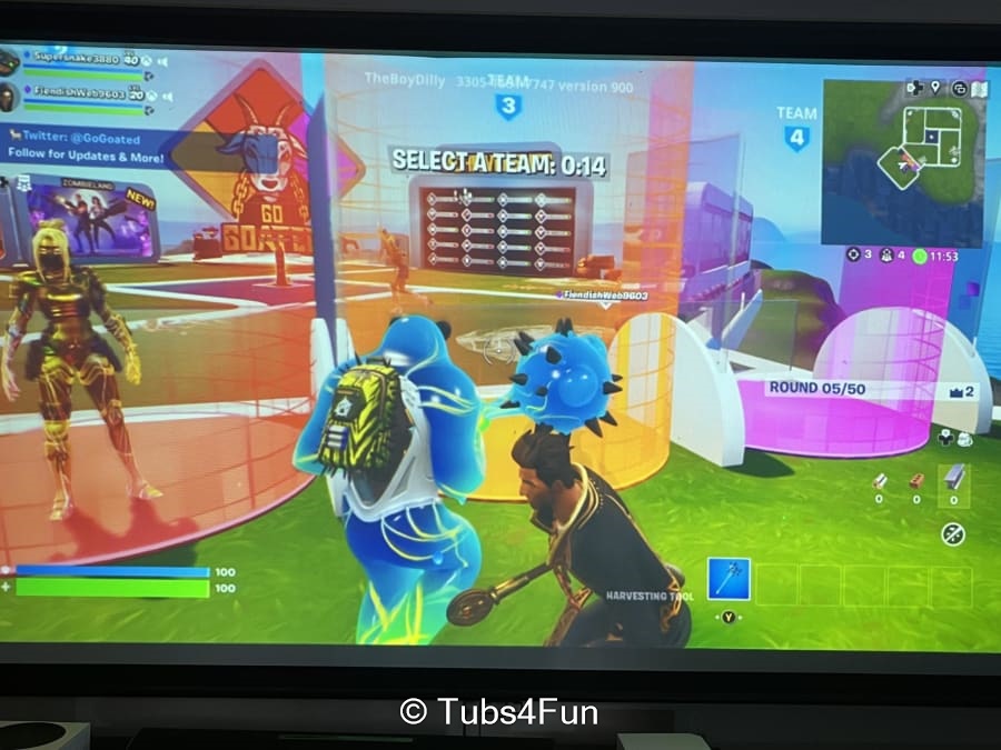 Indoor Cinema with Screen, Projector, Speaker and Fairy Lights - Hot ...