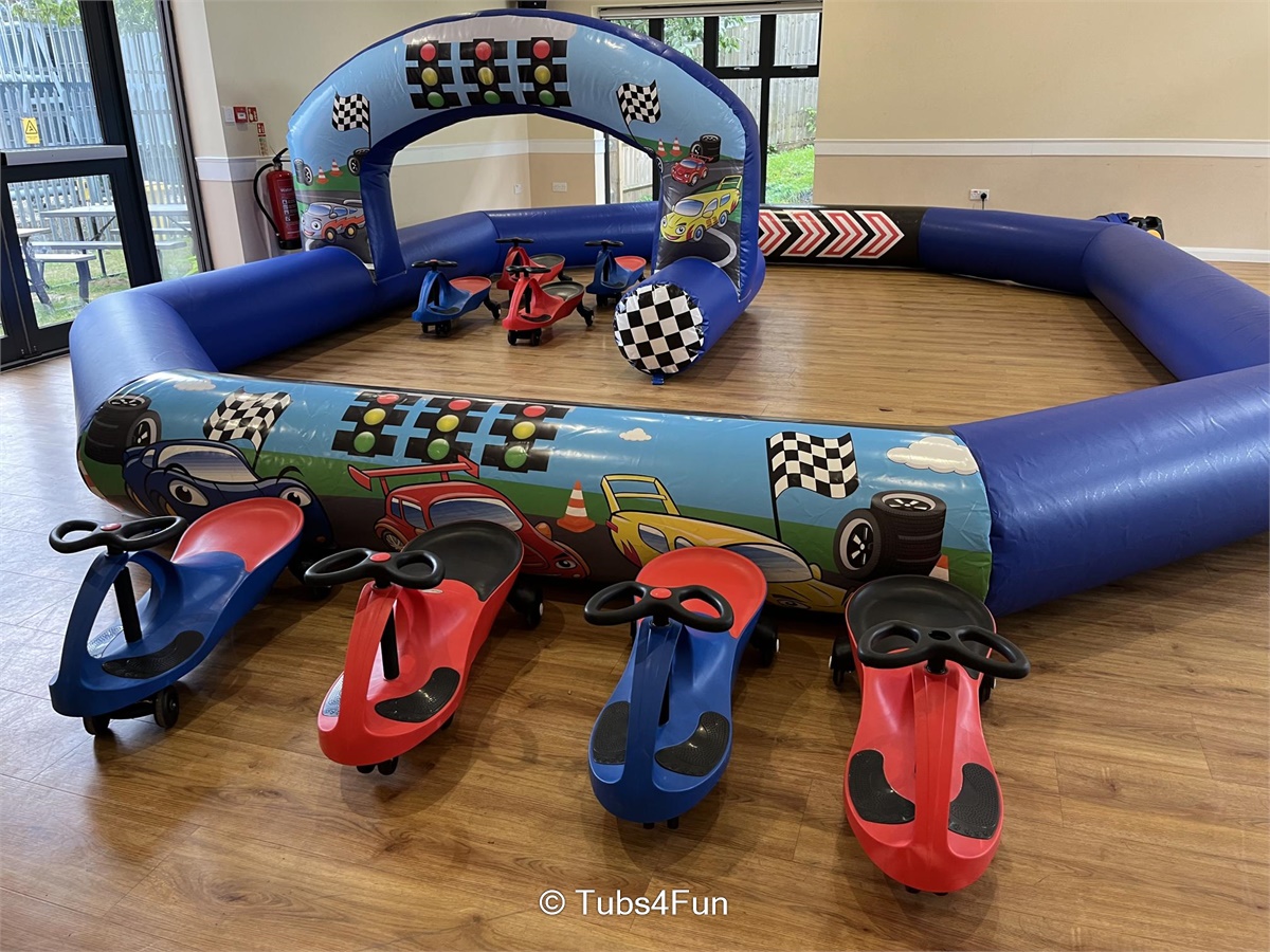 Inflatable Didi Car Race Track (20ft x 17ft) and 8 Didi Cars - Hot Tub ...